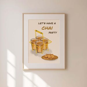 Indian Chai Painting, Velvet Paper Fine Art Print, Chai Painting for ...