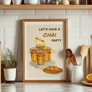 Indian Chai Painting, Velvet Paper Fine Art Print, Chai Painting for ...