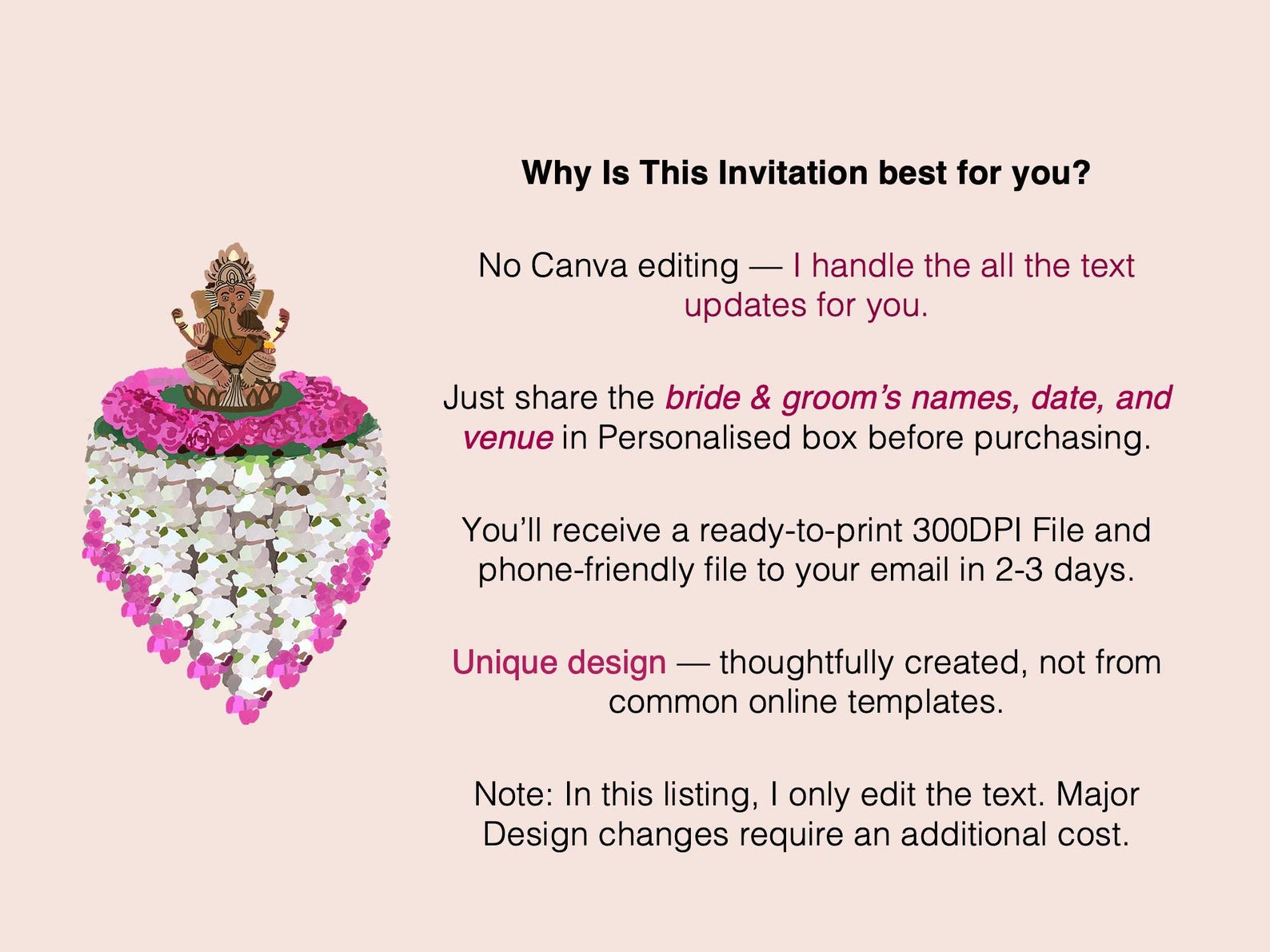 Custom Indian Muhurtham Wedding Invitation | South Indian Couple ...