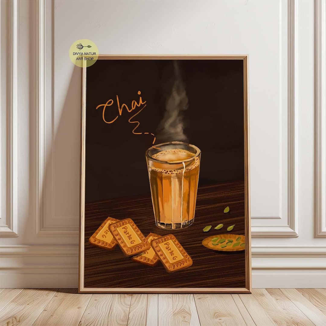 Indian Chai Art for Luxury Kitchen Decor, Instant Download, India Art ...