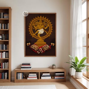 Nataraja & Bharatanatyam Art Prints, Indian Dance Decor (digital ...