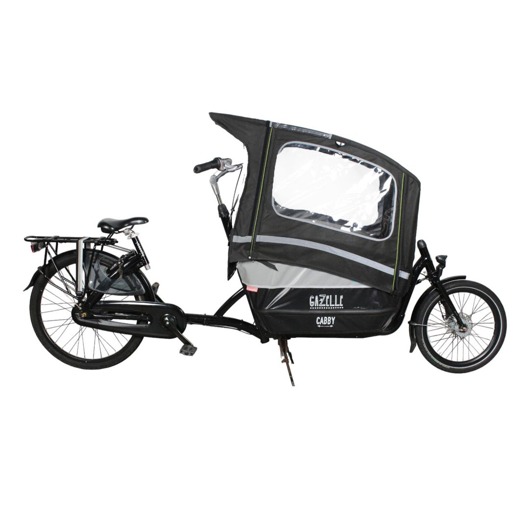 Gazelle Cabby Cargo Bike Rain Tent Model 2024 Color Black including ...