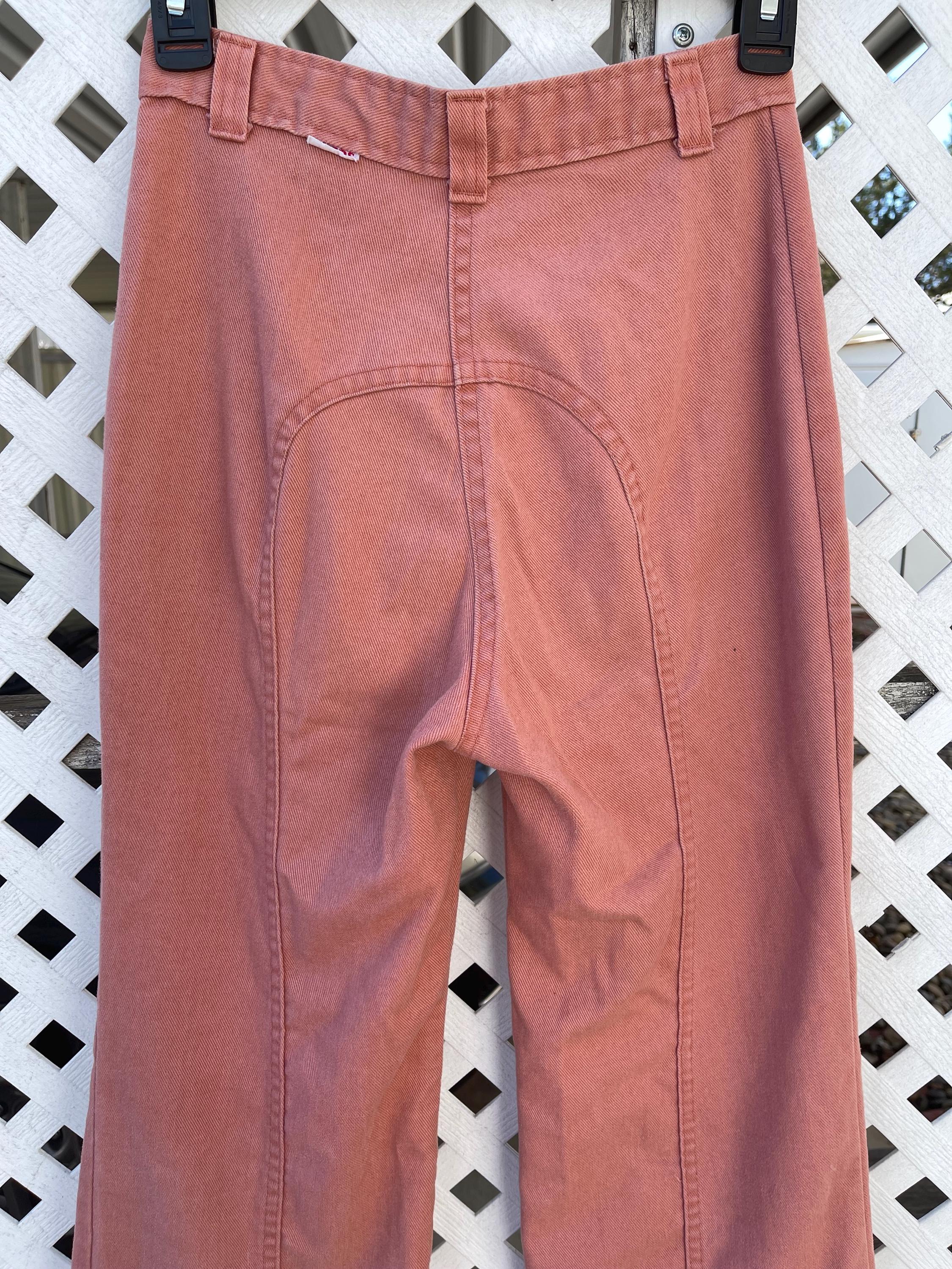 Gorgeous Peachy Color 1970's Rare Dittos Saddleback Pants in Excellent ...