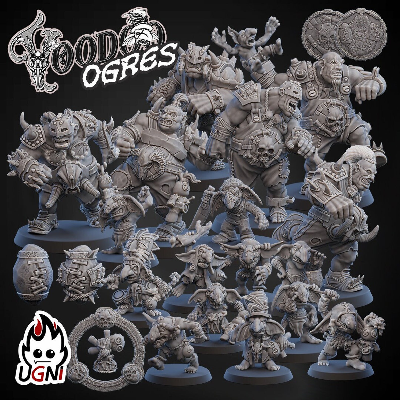 UGNI Voodoo Ogres Fantasy Football Team - Etsy