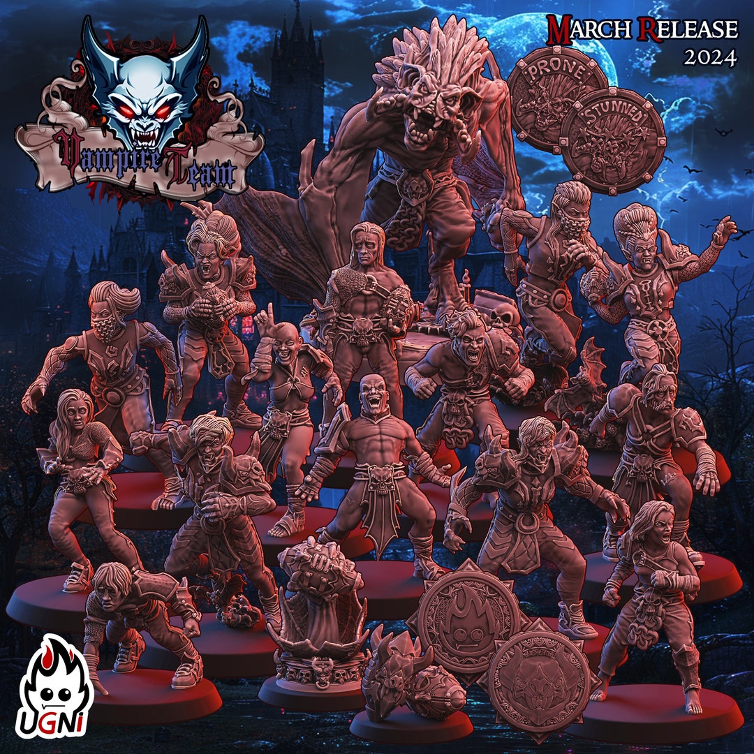 UGNI Vampire Fantasy Football Team - Etsy