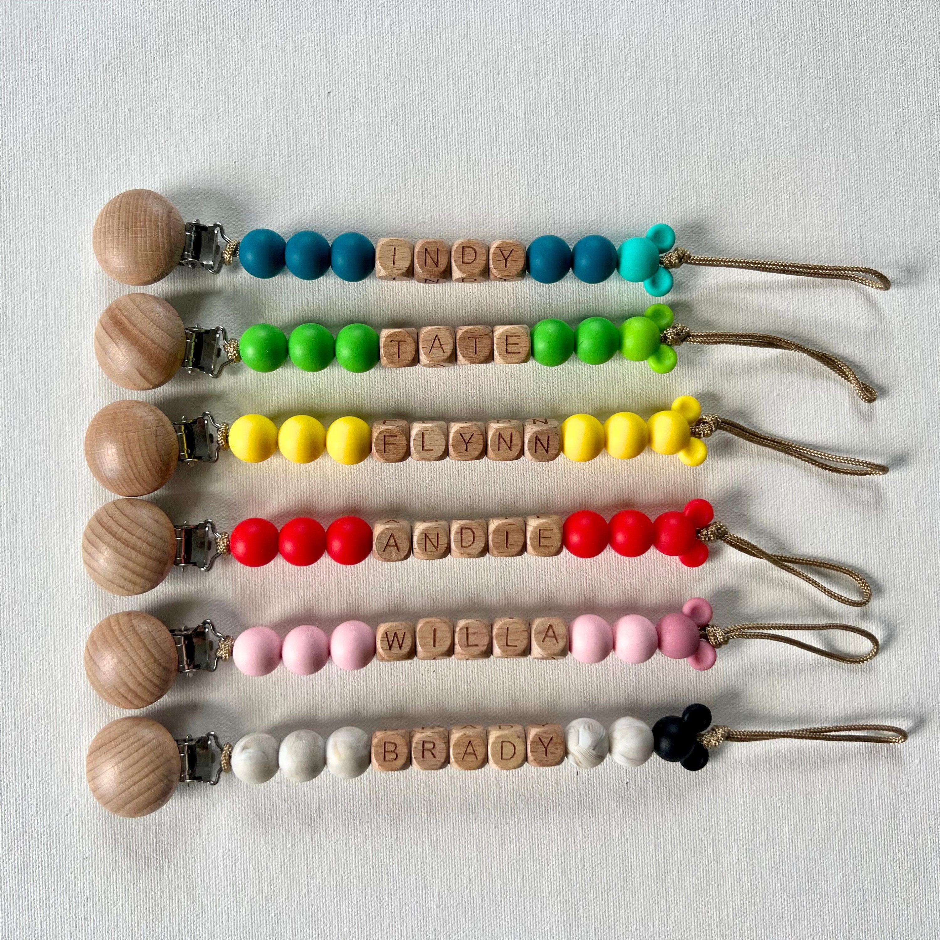 Customizable Mouse Ears Pacifier Clip Custom Baby Pacifier Clip ...