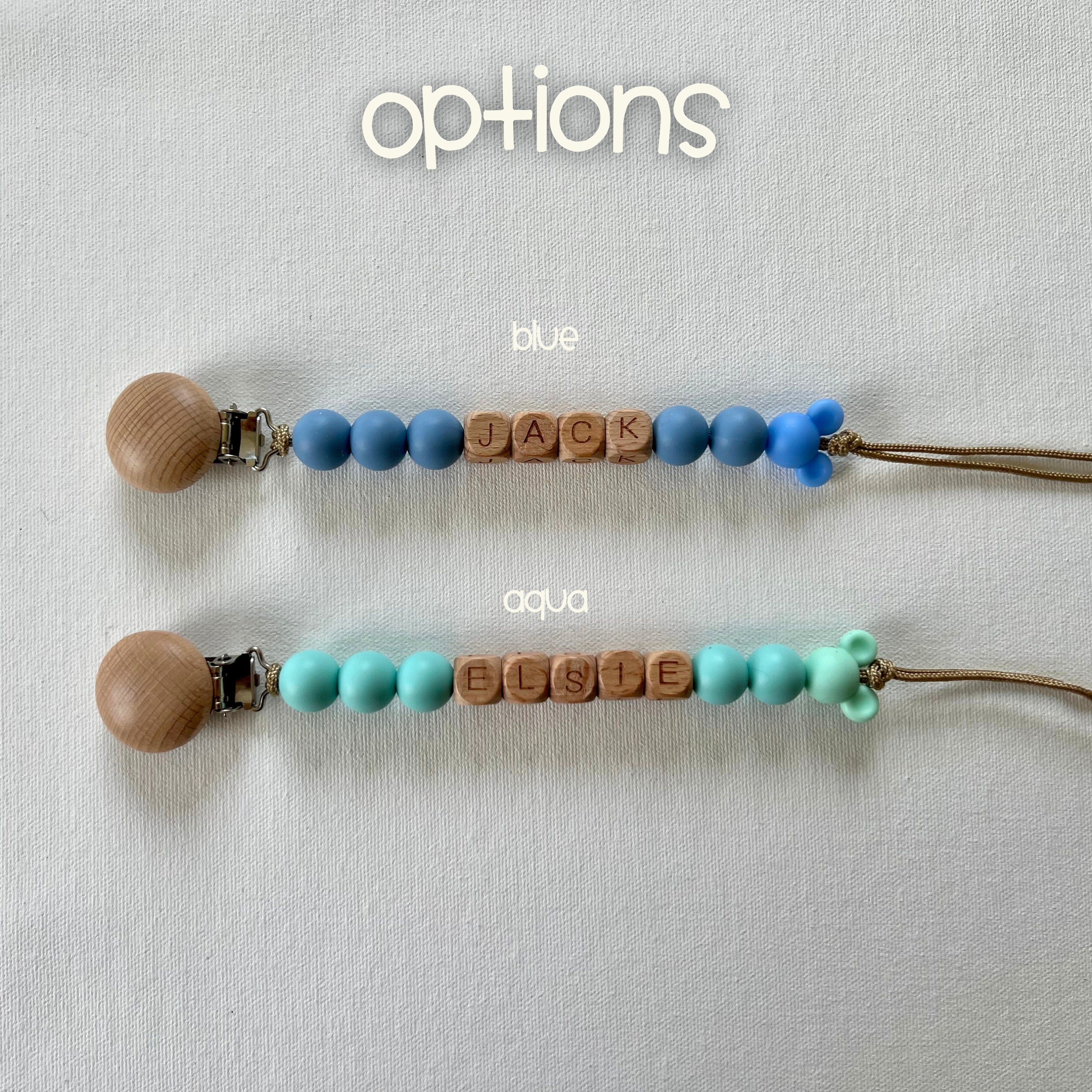 Customizable Mouse Ears Pacifier Clip Custom Baby Pacifier Clip ...