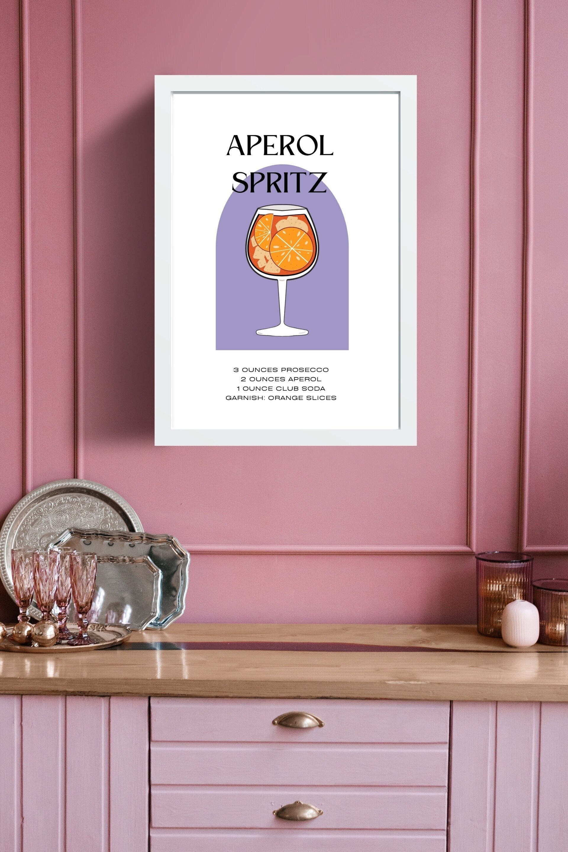 Aperol Spritz Decor, Aperol Spritz Printable Wall Art, Poster, Home ...