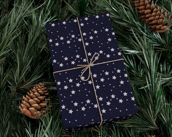 Blue Christmas Wrapping Paper Christmas Wrapping Paper Blue and White ...