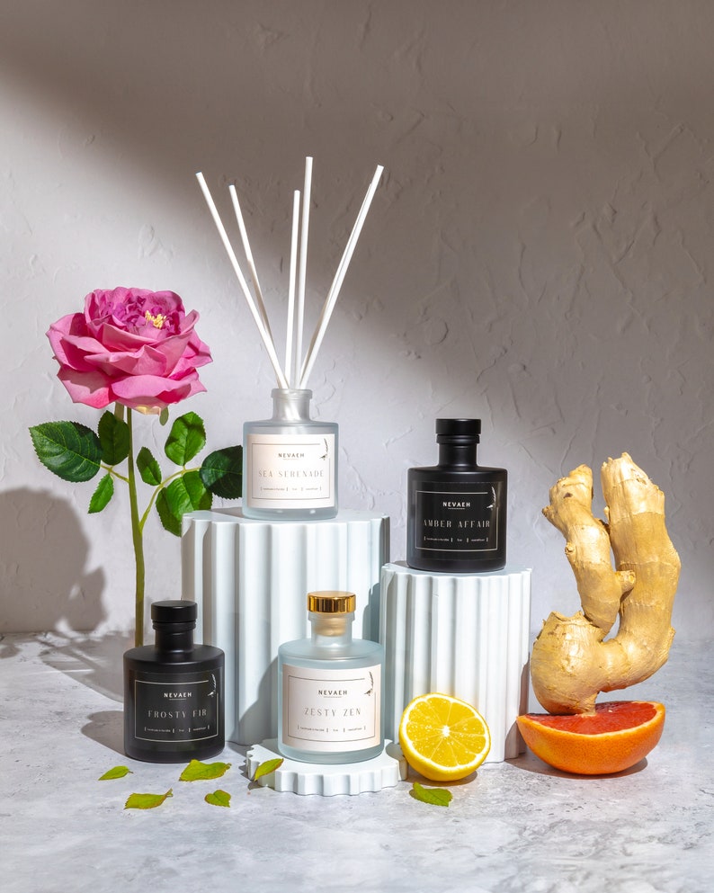 NEVAEH Sea Serenade Reed Diffuser scented Room Fragrance aromatherapy ...