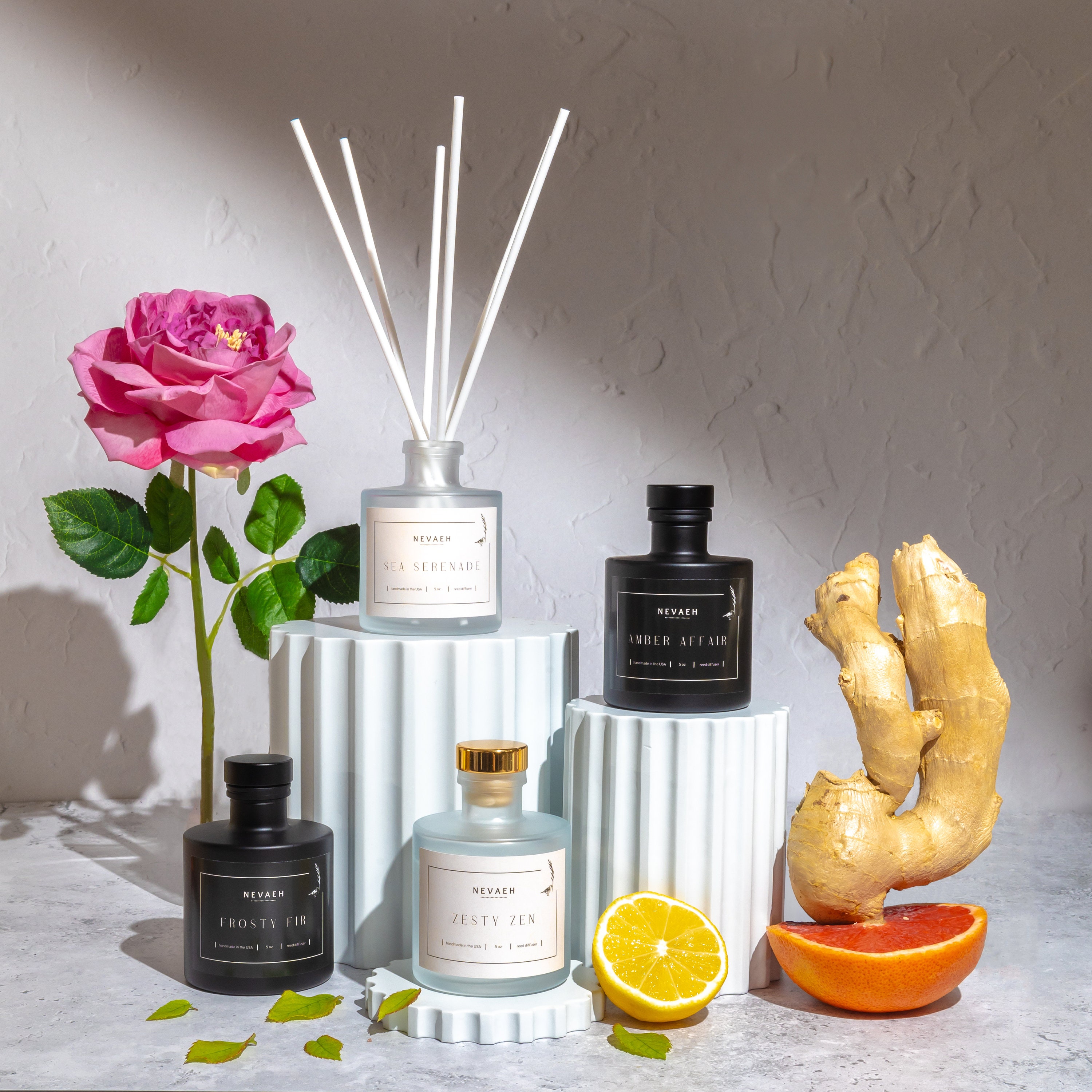 NEVAEH Reed Diffuser aromatherapy home Decor room Fragrance essential ...