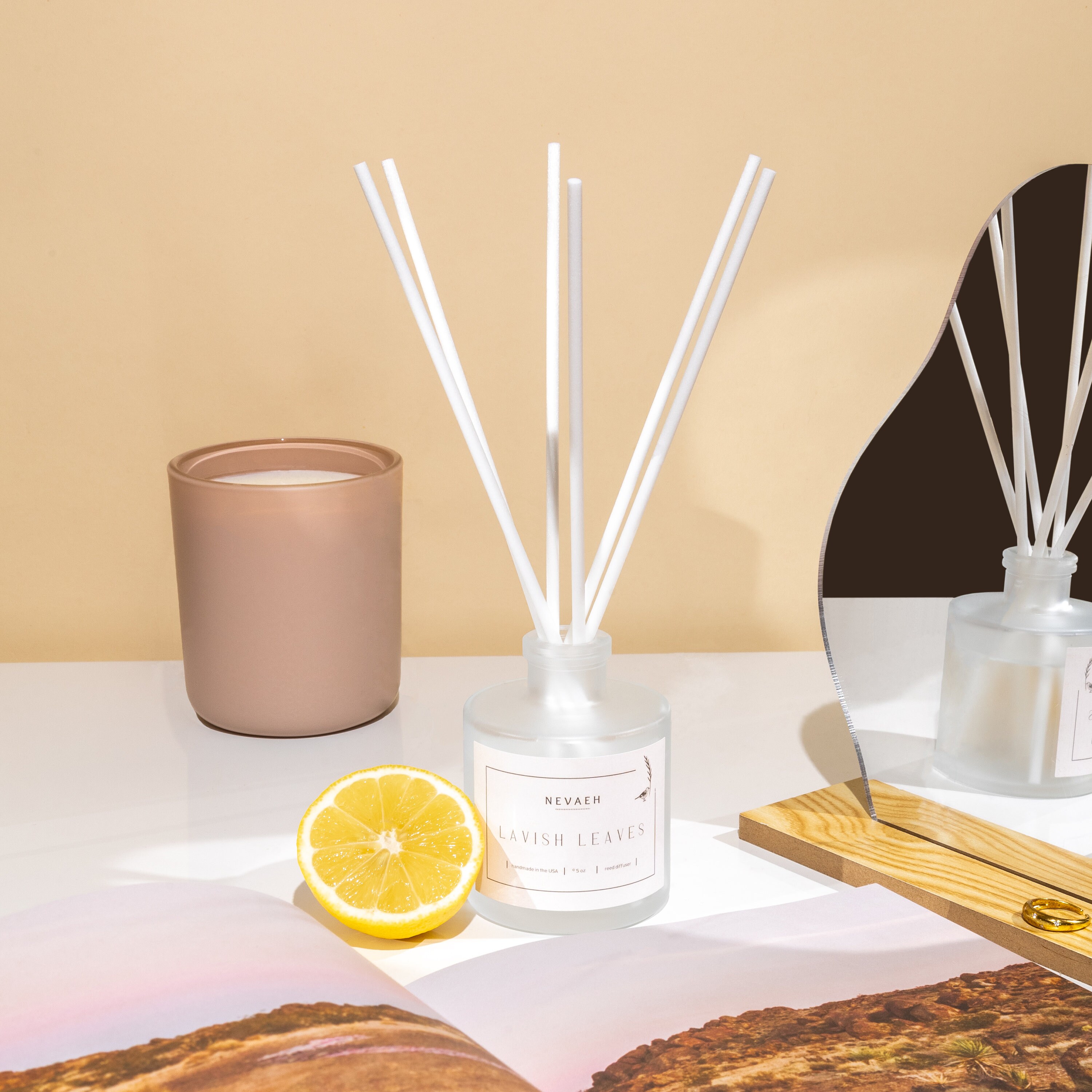 NEVAEH Reed Diffuser aromatherapy home Decor room Fragrance essential ...