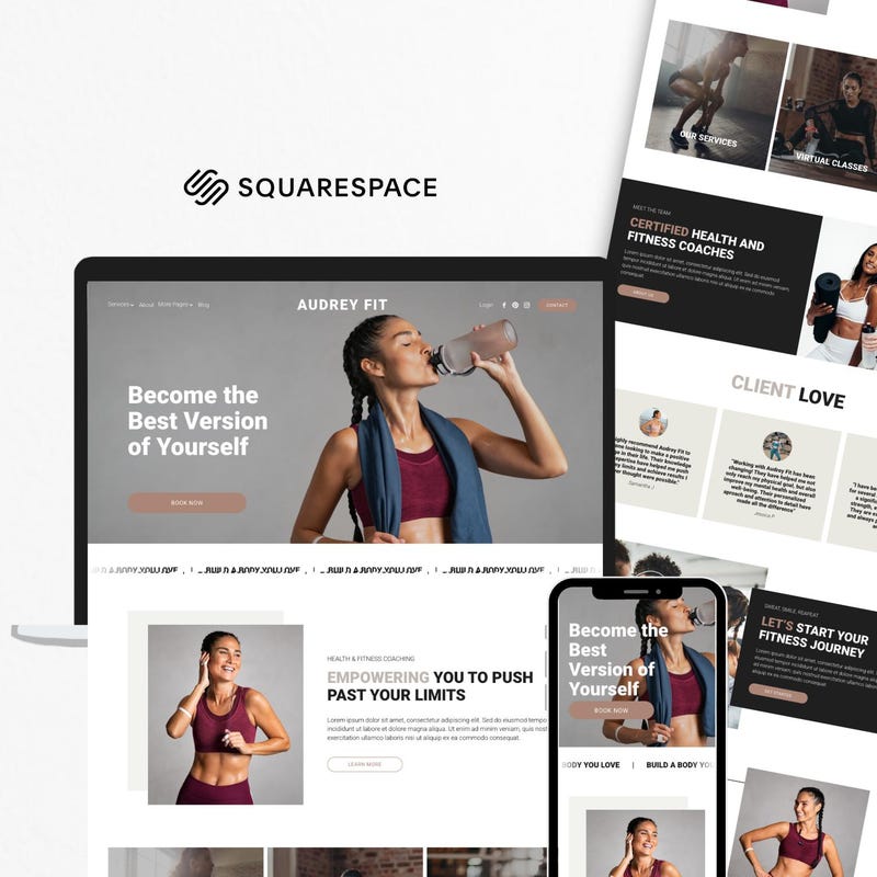 Sports squarespace template - Etsy.de
