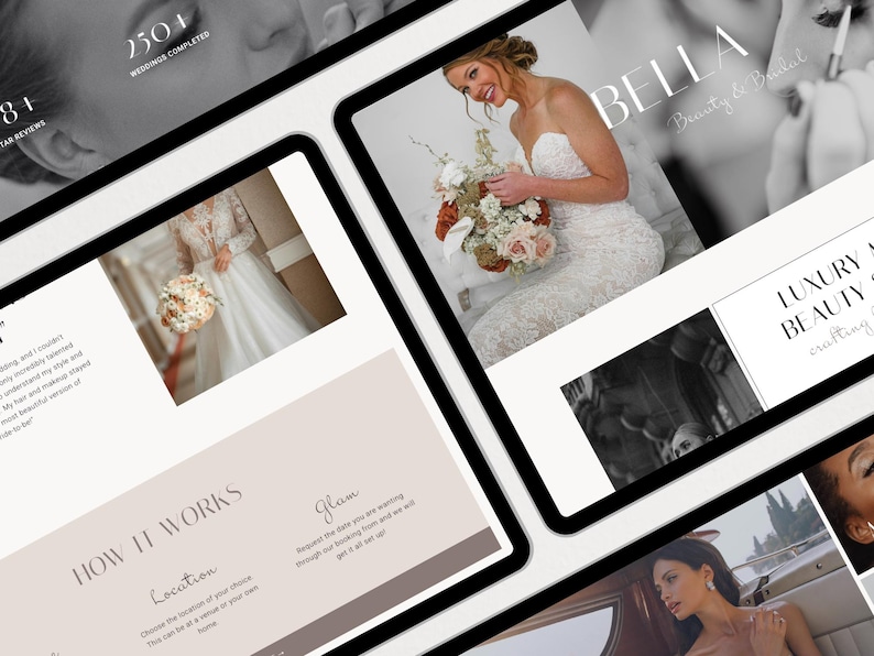 Squarespace Website Template for Salons, Hair Stylists, Bridal Hair ...