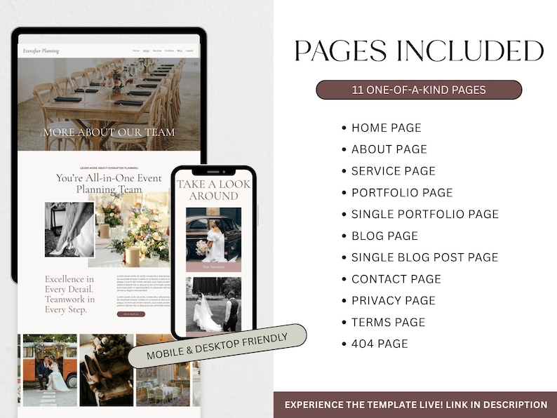 Squarespace Website Template for Wedding Planners & Luxury Event ...
