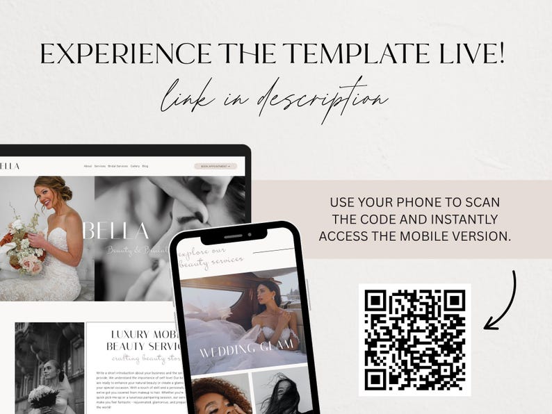 Squarespace Website Template for Salons, Hair Stylists, Bridal Hair ...