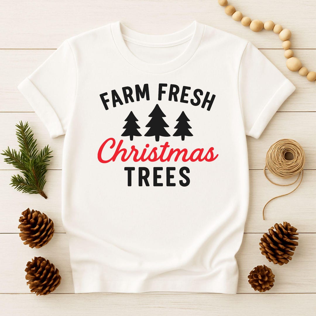 Farmhouse Christmas Mini Bundle SVG PNG | Holiday Shirt Designs ...
