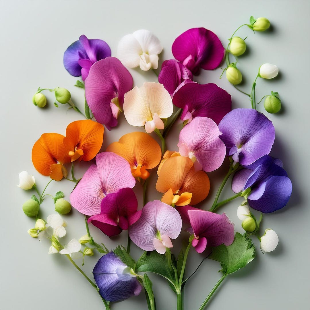 Early Multiflora Mix- Sweet Pea (ornamental) Non-gmo - 20 Seeds - Etsy