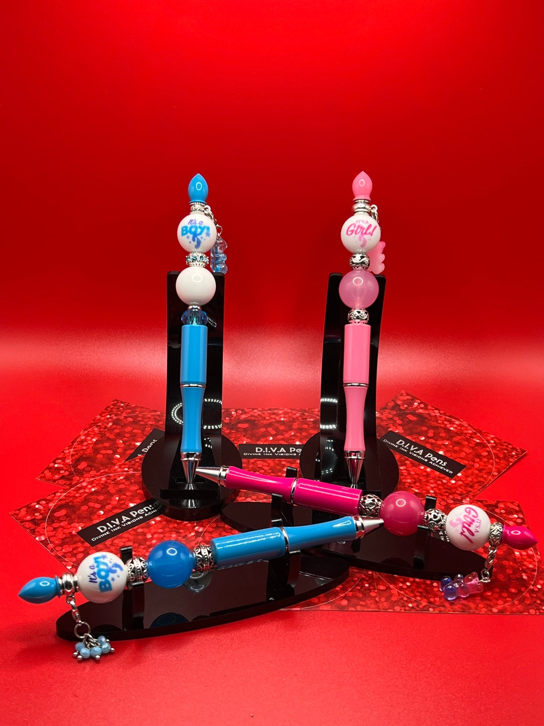 Pens, (gender Beads) Heavy Metal Beadable Pens - Etsy
