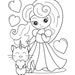 30 Little Princess Coloring Pages, Kids Coloring Book, Instant PDF ...