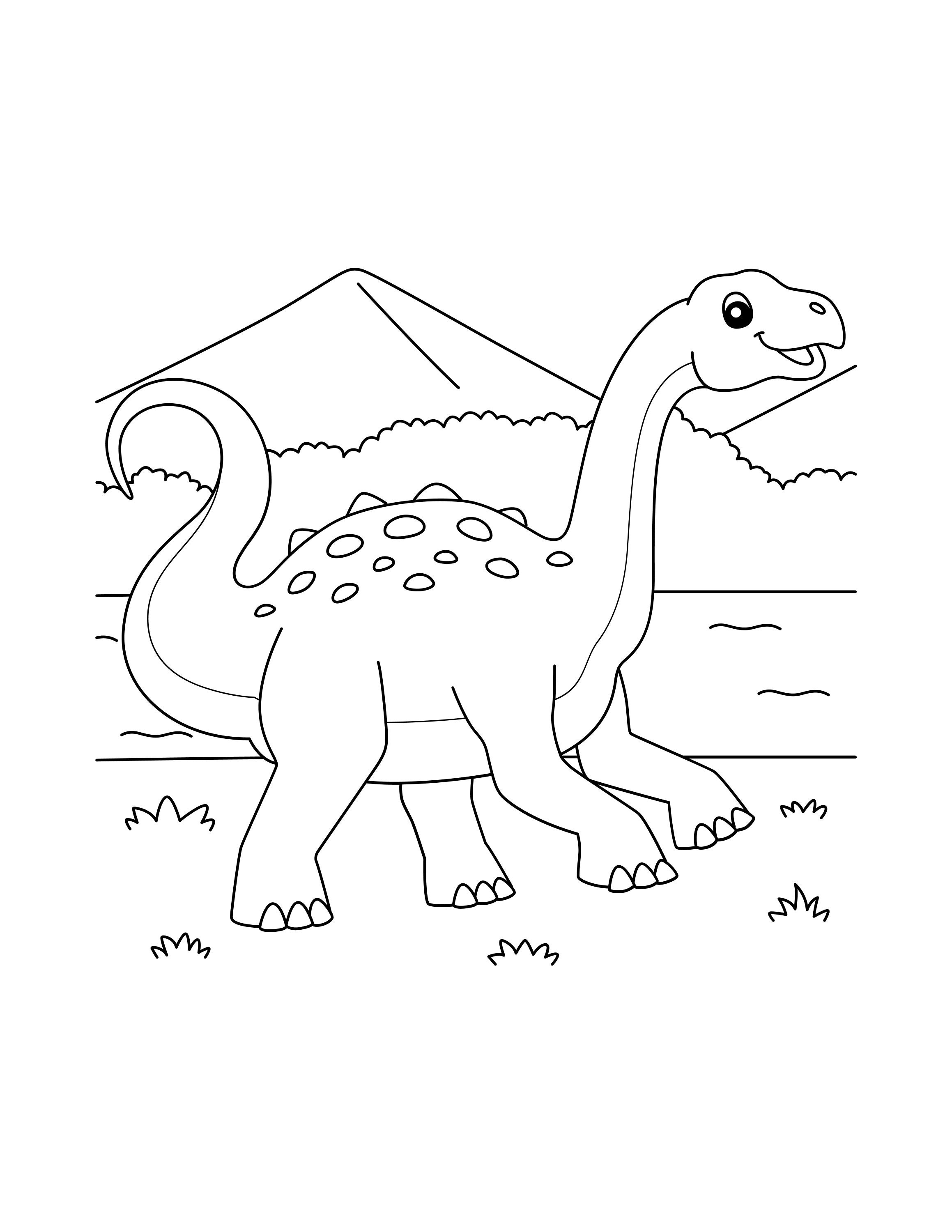 30 Dinosaur Coloring Pages for Kids, Kids Coloring Book, Instant ...