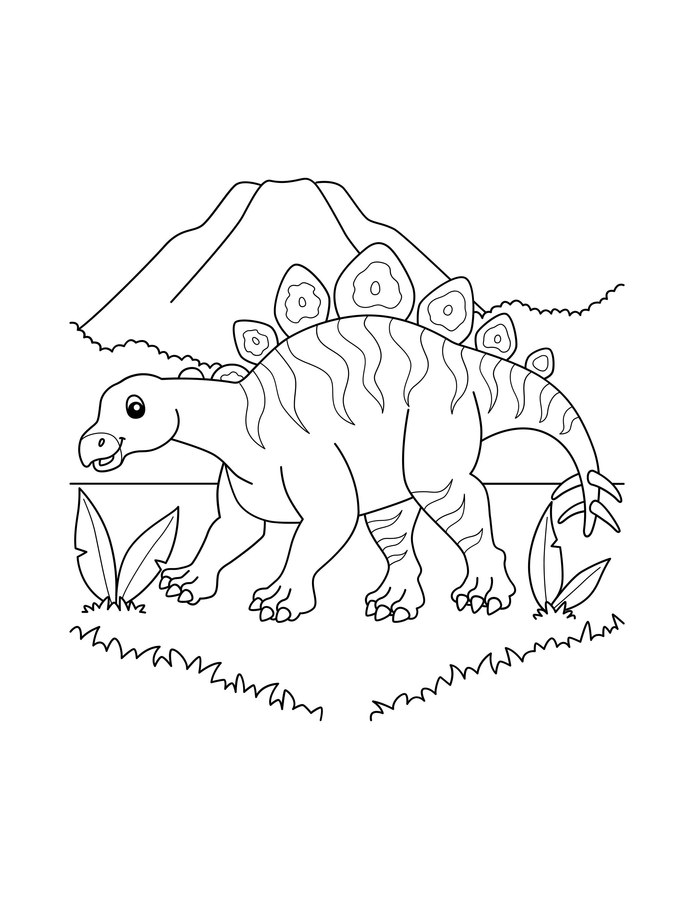 30 Dinosaur Coloring Pages for Kids, Kids Coloring Book, Instant ...