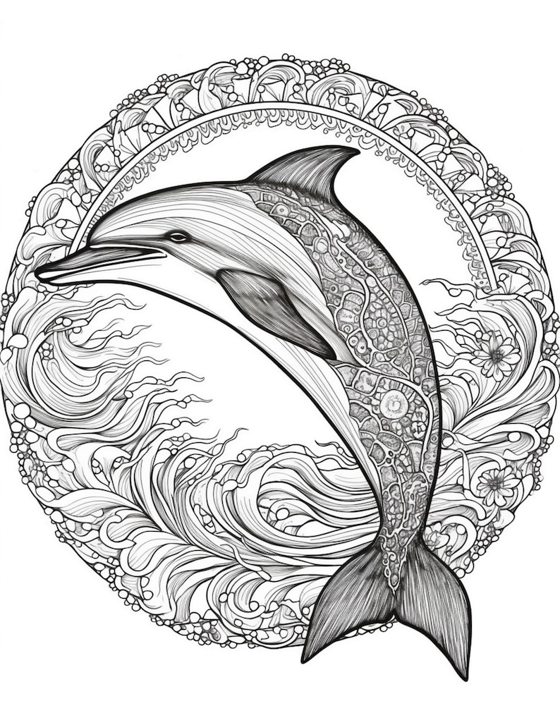 Mandala Infused Animals, 60 Coloring Pages, 20 Different Kinds of ...