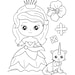 30 Little Princess Coloring Pages, Kids Coloring Book, Instant PDF ...