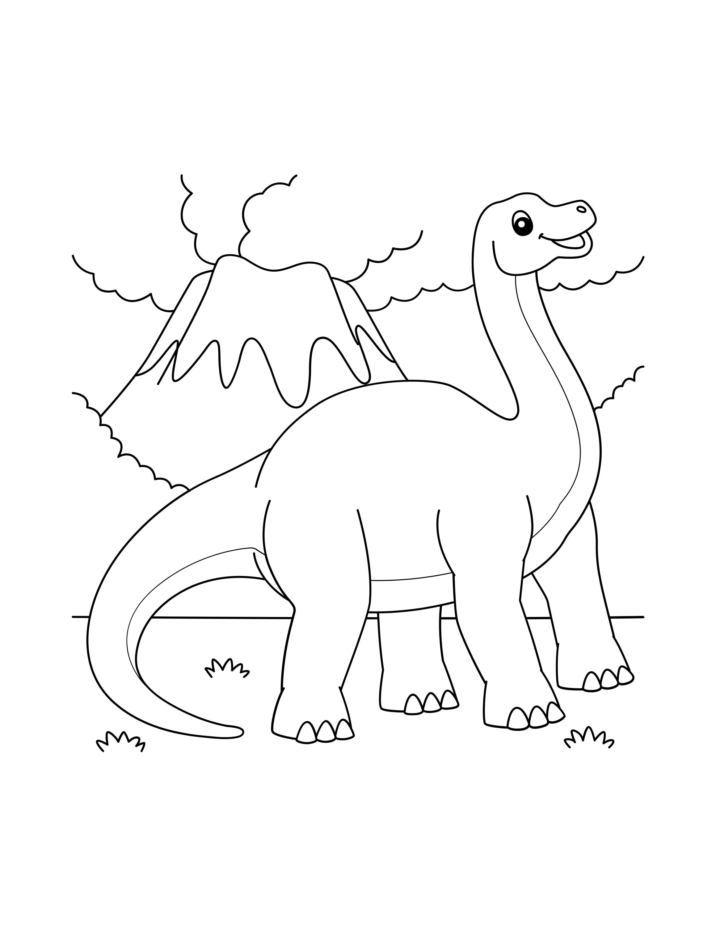 30 Dinosaur Coloring Pages for Kids, Kids Coloring Book, Instant ...
