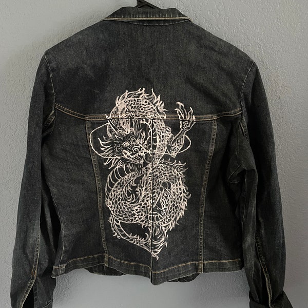 Jacket With Dragon - Etsy