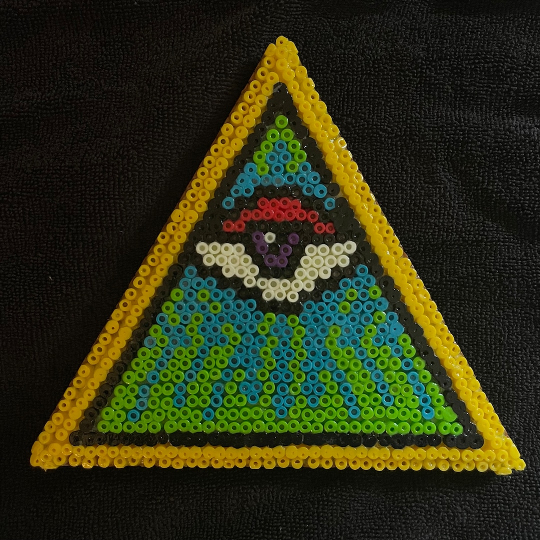 The Eye of God, Original Perler Bead Sculpture Art, Wall Decor, Colors ...