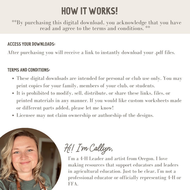 PRINTABLE All Large Animal External Anatomy Bundle Hog, Beef Cow, Sheep ...