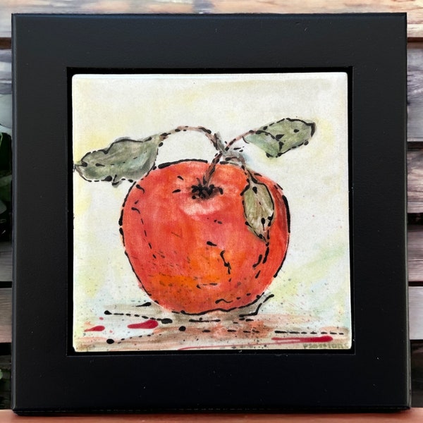 Apple Ceramic Tiles - Etsy
