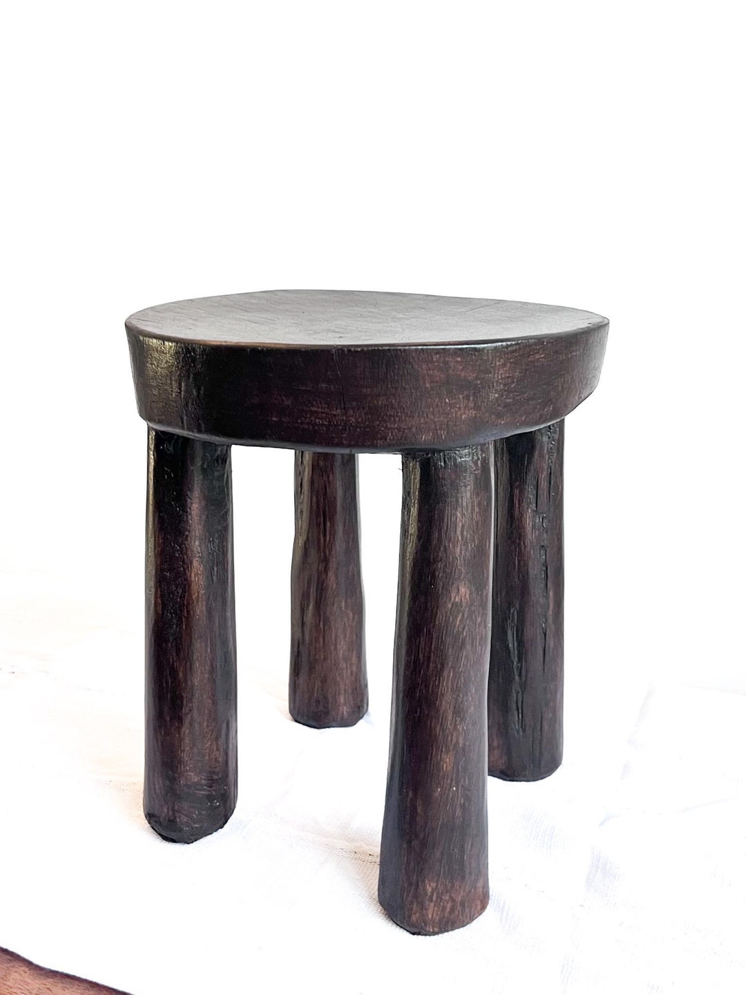 Lobi Wooden Stool Side Stool, Decoration and Plant Stand - Etsy