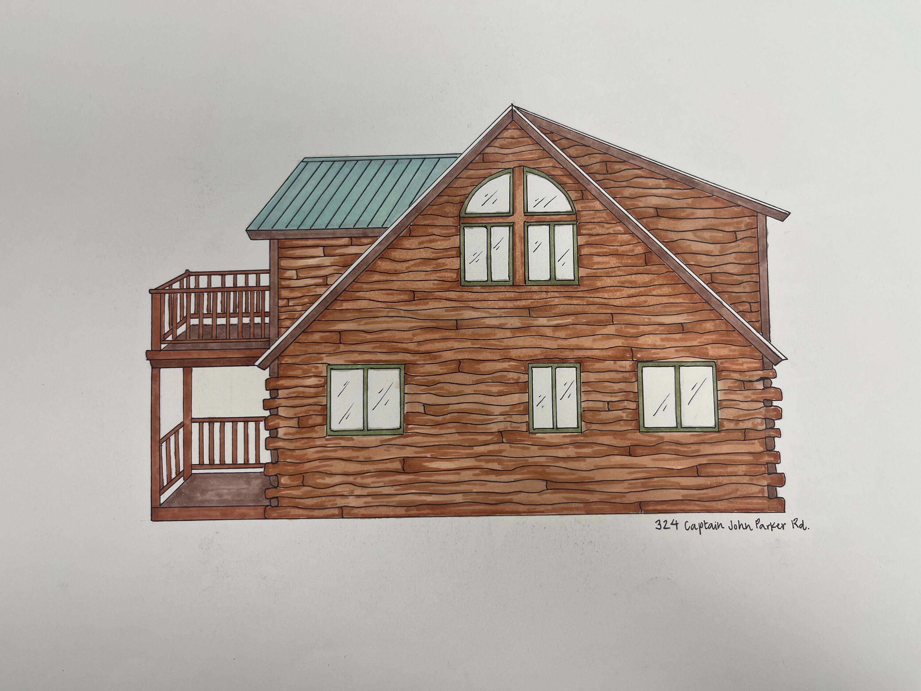 Illustrated Sketched Home Drawing - Etsy