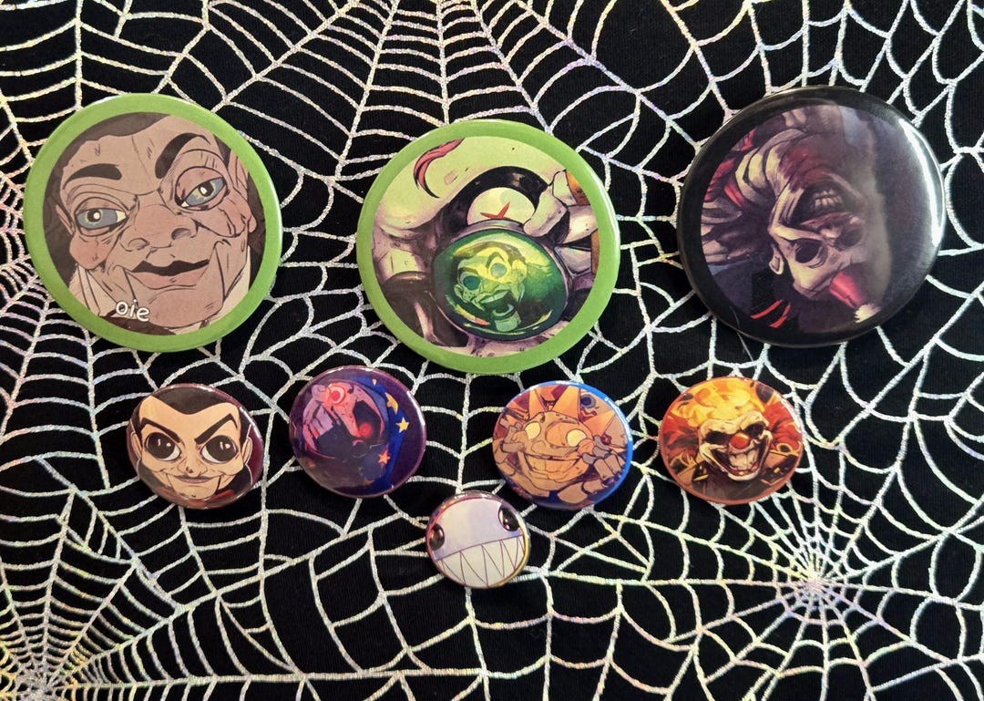 Fanart Character Button Pins! (assorted) - Etsy