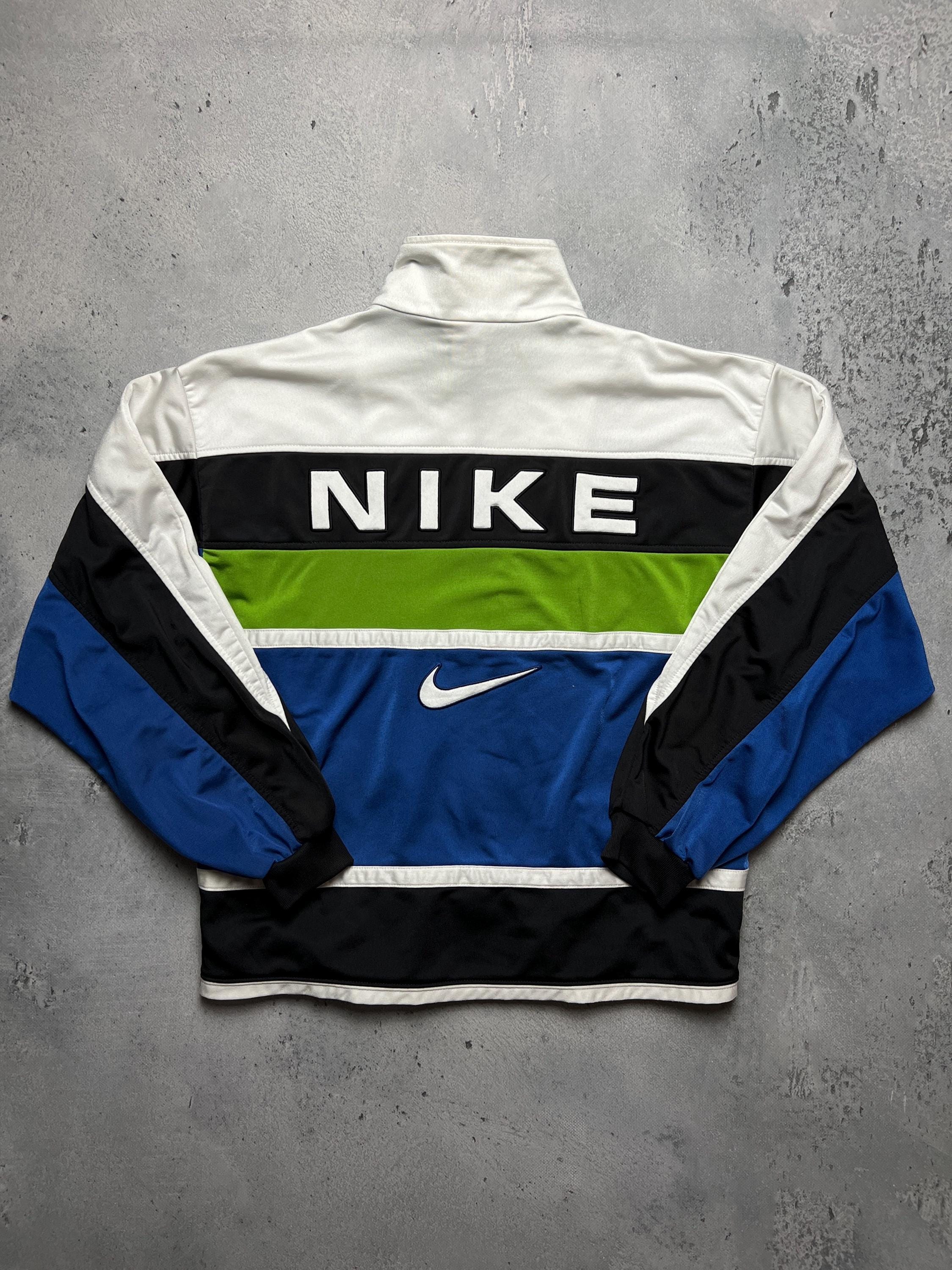 Nike Vintage Zipper Jacket Central Swoosh Logo Y2k 90s - Etsy