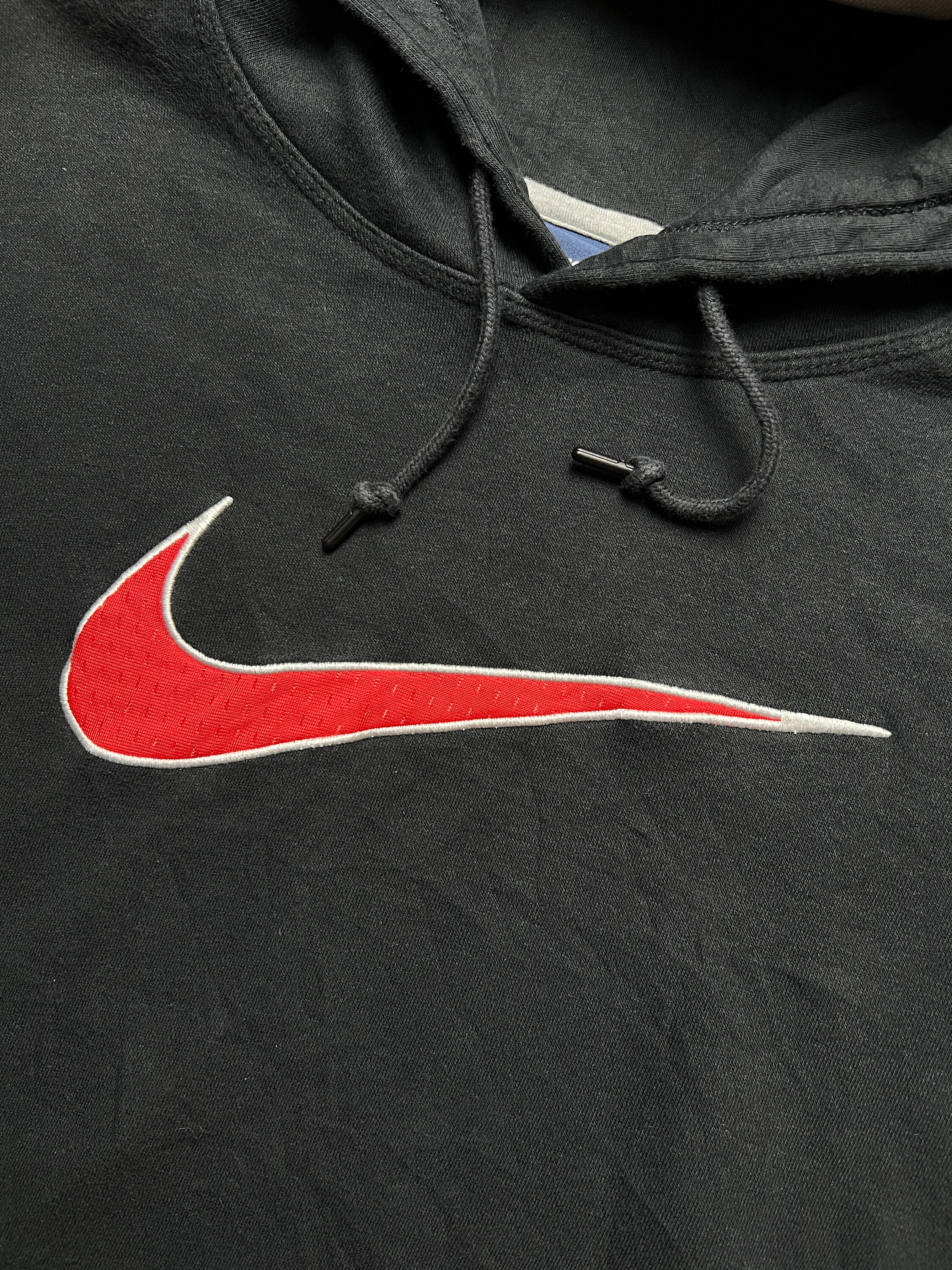 Nike Vintage Hoodie Center Swoosh Logo Spellout Y2k Crew - Etsy