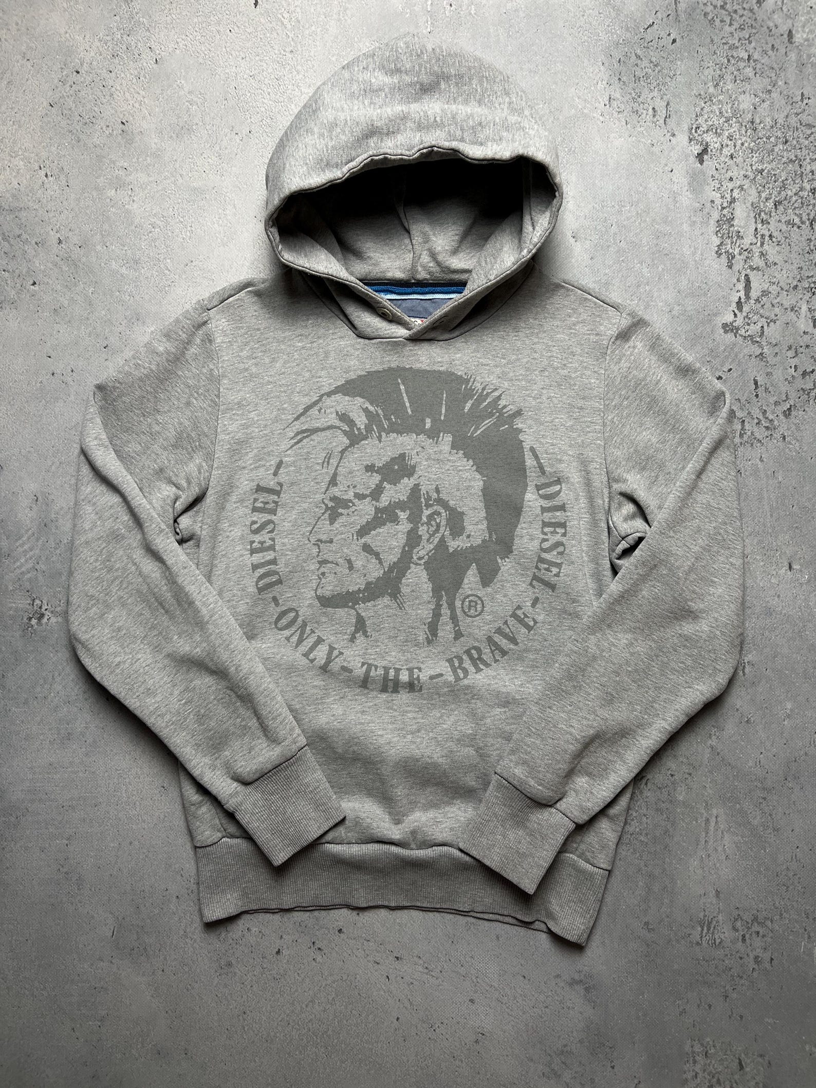 Diesel Vintage Hoodie Mohawk Punk Big Logo Y2k Archive 90-х - Etsy