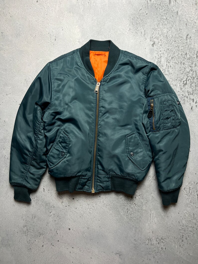 Vintage Bomber Jacket Ma-1 Flyers Intermediate Rare USA - Etsy