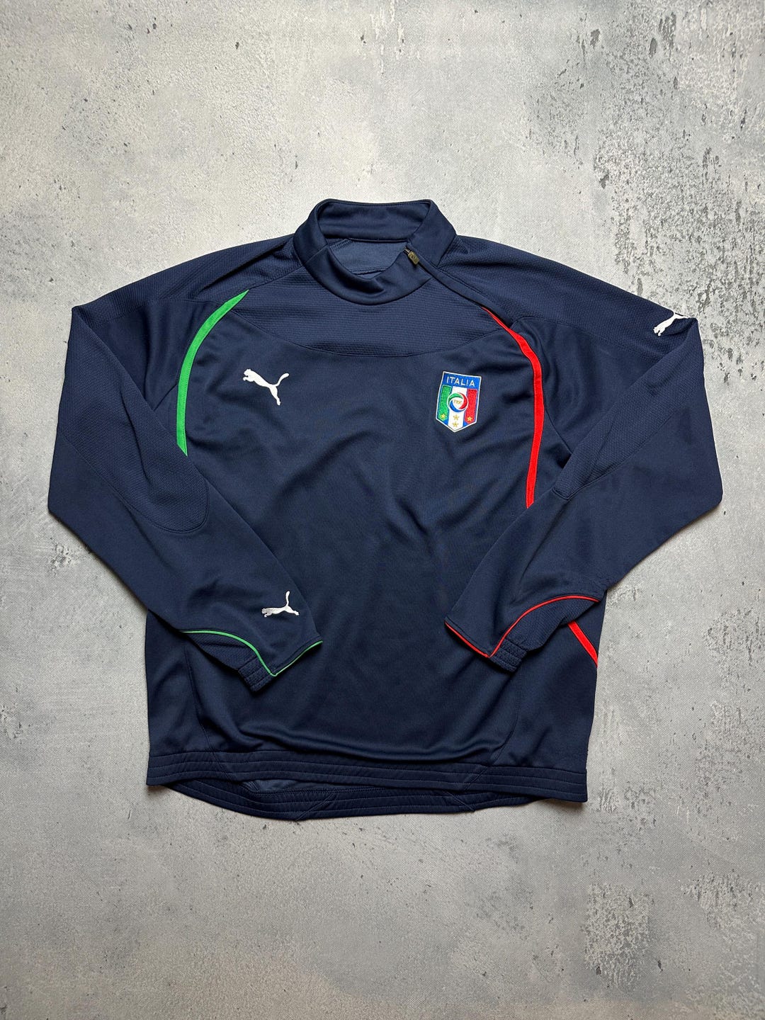 Puma Italy National Team 2000s Football Training Jersey Rare Y2K 00s ...