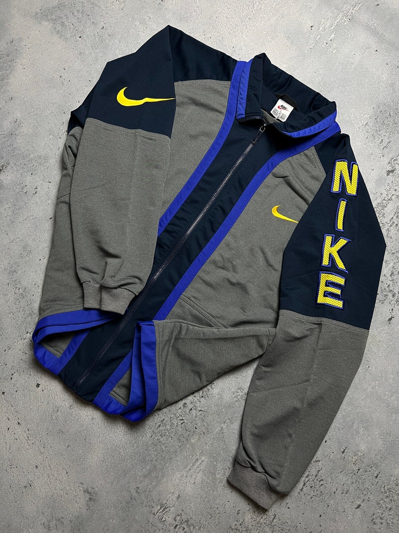 Nike Vintage Zipper Jacket Central Swoosh Logo Y2k 90s - Etsy