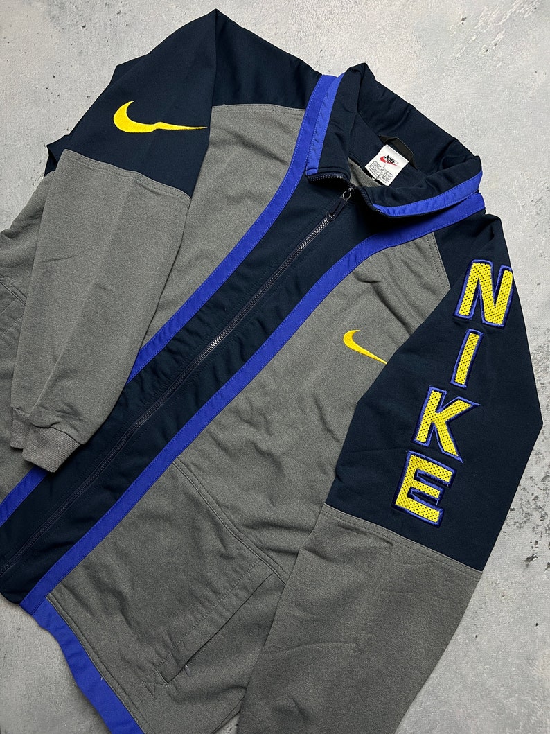 Nike Vintage Zipper Jacket Central Swoosh Logo Y2k 90s - Etsy