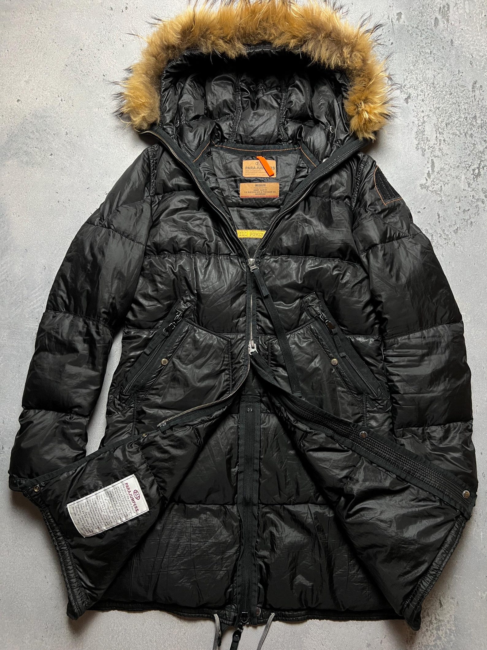 Parajumpers Jacket Long Bear Parka Puffer Fur Down Jacket P.J.S - Etsy