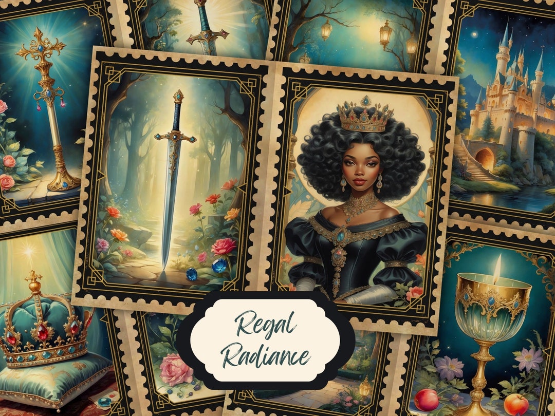 African American Queen Junk Journal Kit: Regal Fairytale Ephemera ...