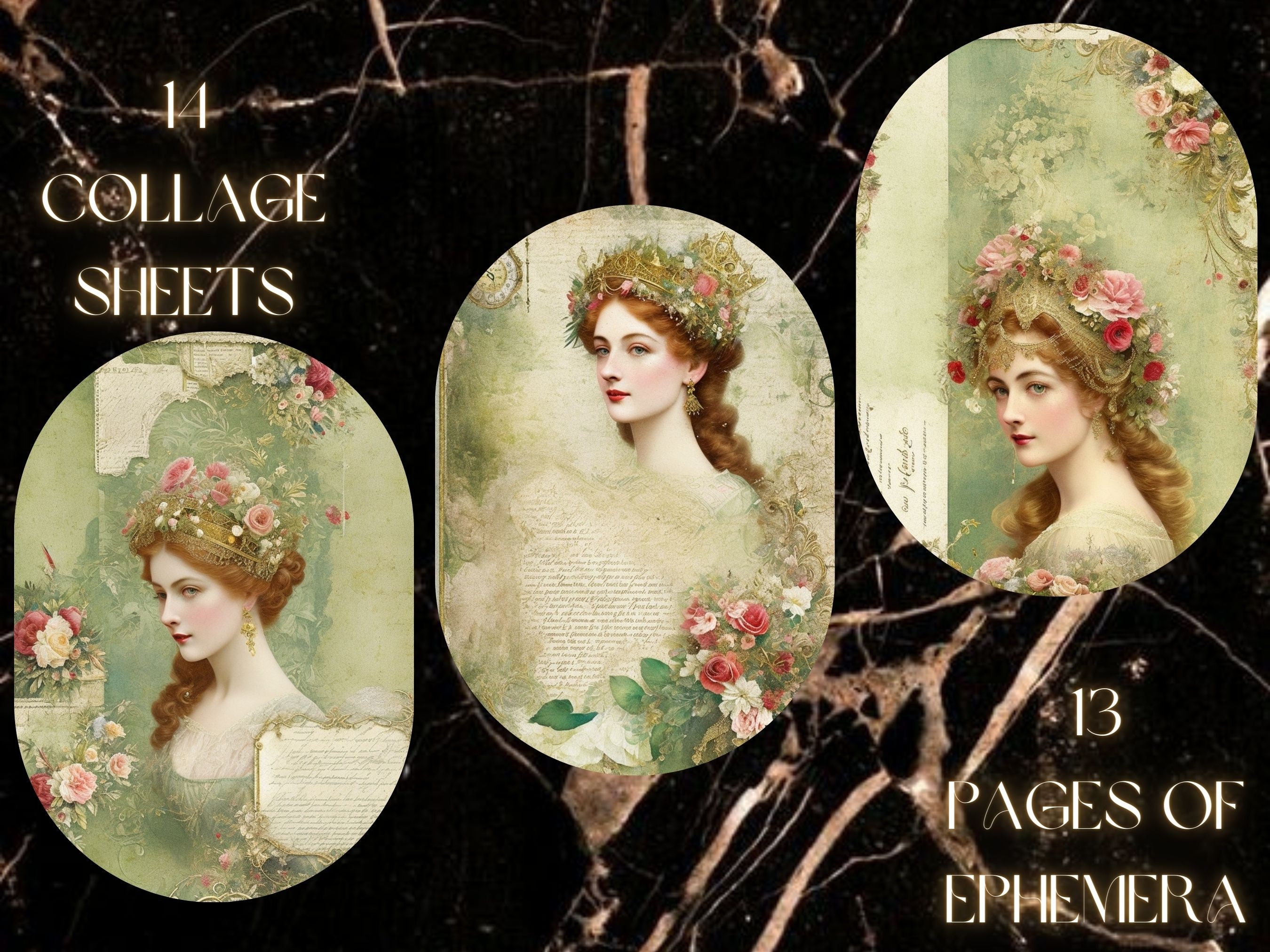 Vintage Ephemera Collection for Junk Journaling Beautifully Grungy ...