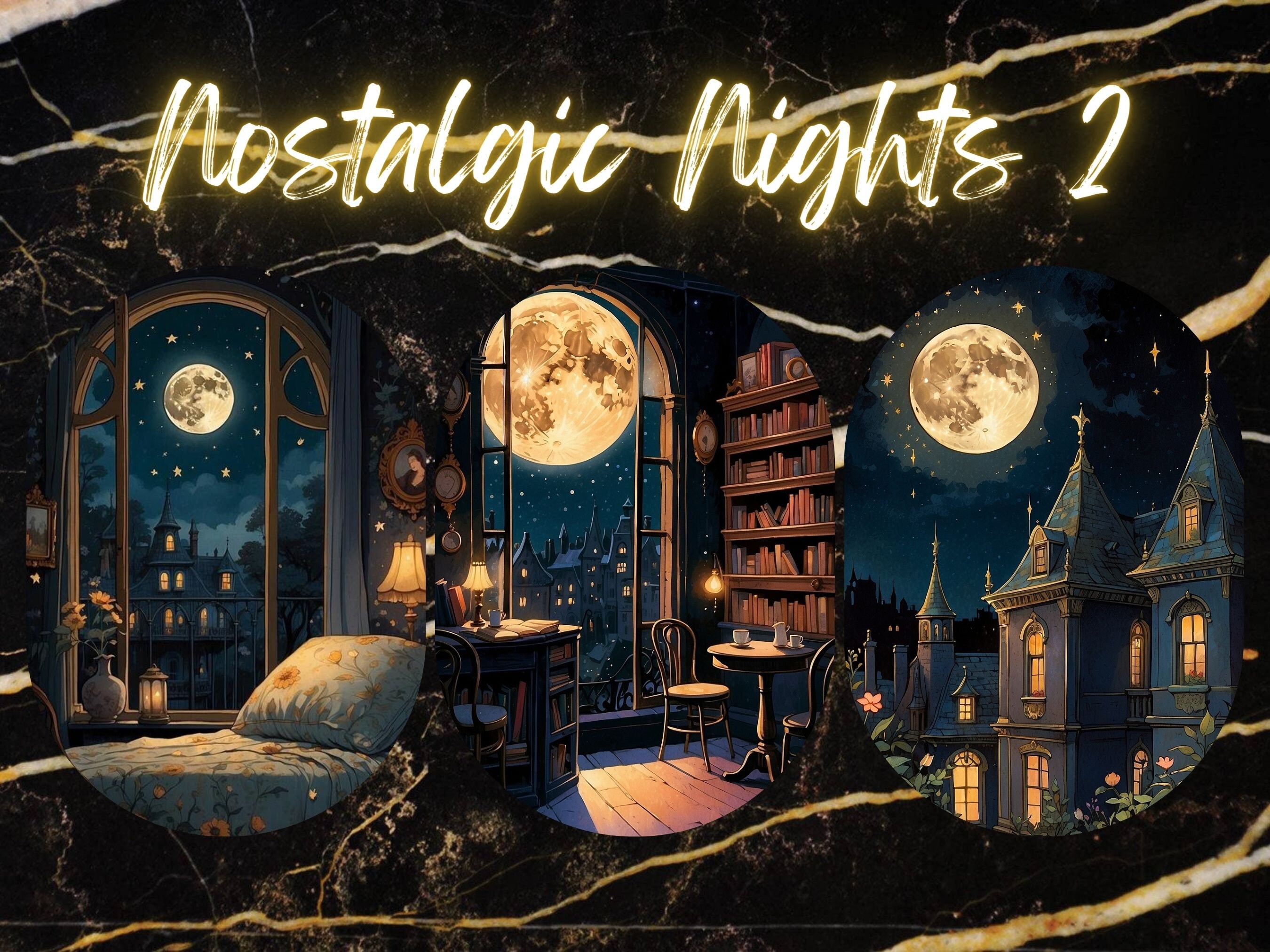 Celestial Moon Junk Journal Pages: Vintage Night Sky (digital Download ...