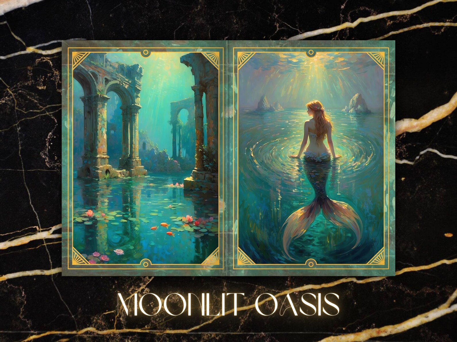 Mermaid Junk Journal Underwater, Marine,sea World Nautical Printable ...