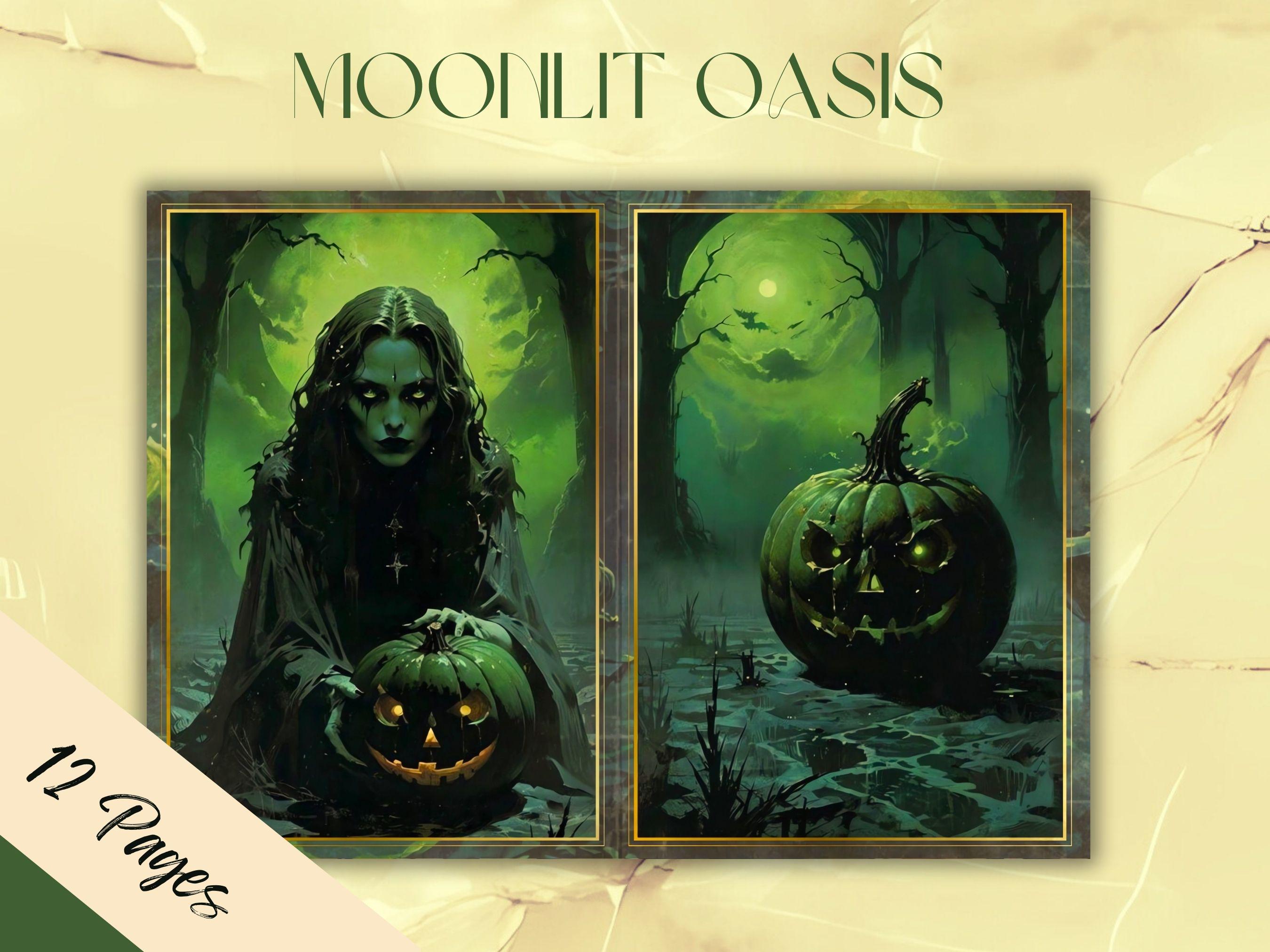 Haunted Halloween Digital Collage Kit Gothic Scrapbooking & Junk ...