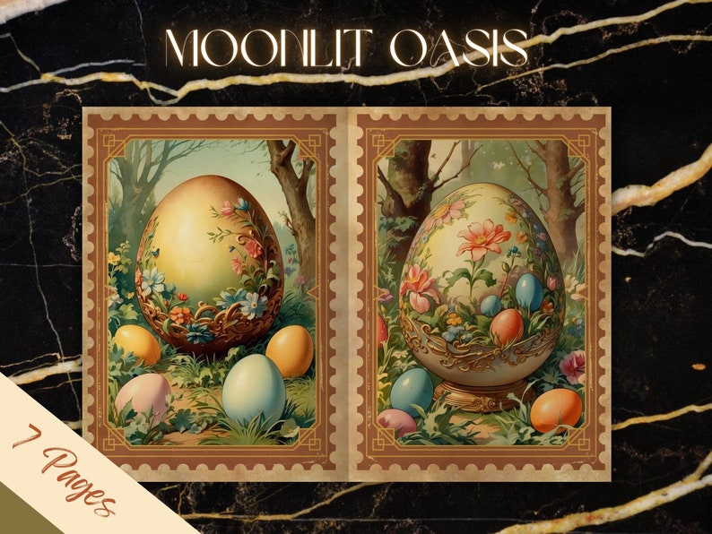 Easter Junk Journal Pages, Eggs Junk Journal, Rabbit, Journal Pages ...